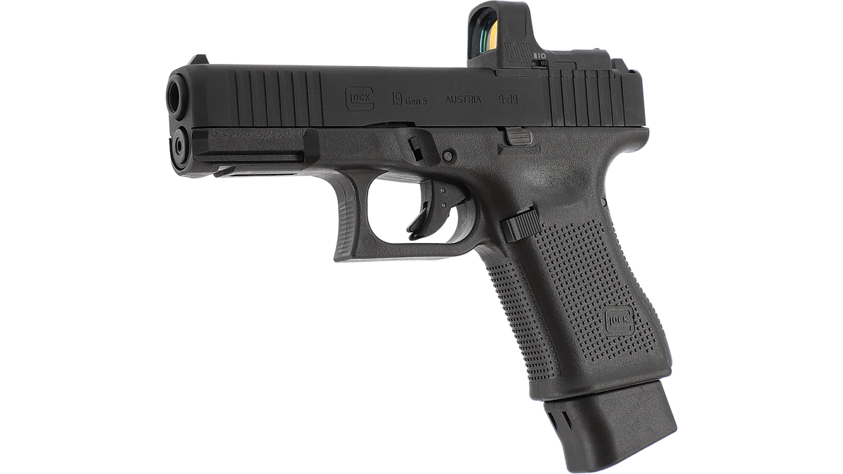NEW - GLOCK 19 GEN5 MOS CO2 Full Blowback .177cal (4.5mm) AirGun BB Pi ...